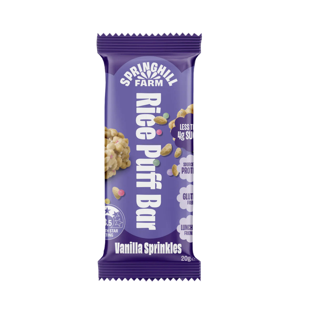 Rice Puff Bar | Vanilla Sprinkles – Yummo
